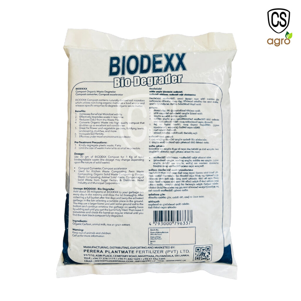 Biodexx Bio Degrader Enzymes For Soil And Plants Compost - CS Agro