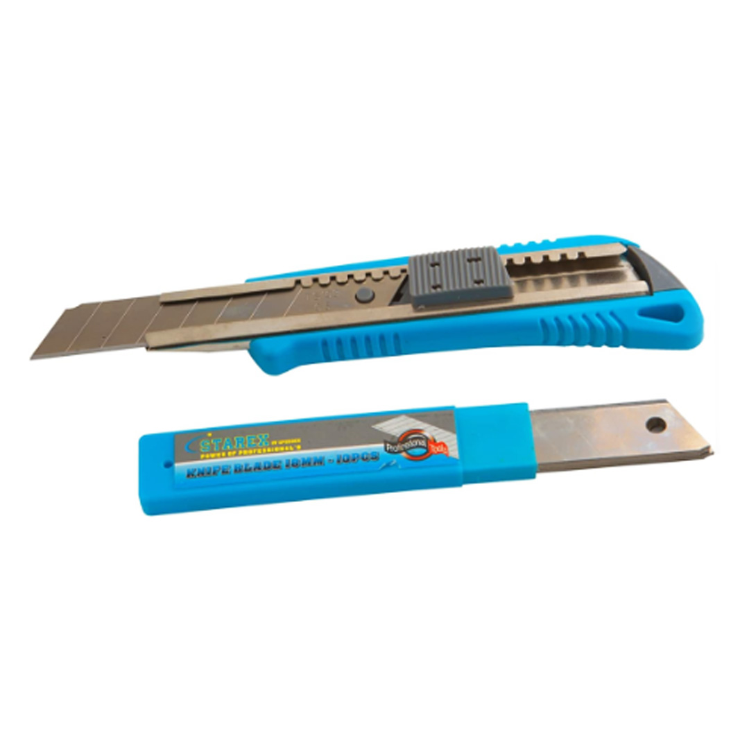 Starex Utility Knife Paper Cutter With Blades - CS Agro